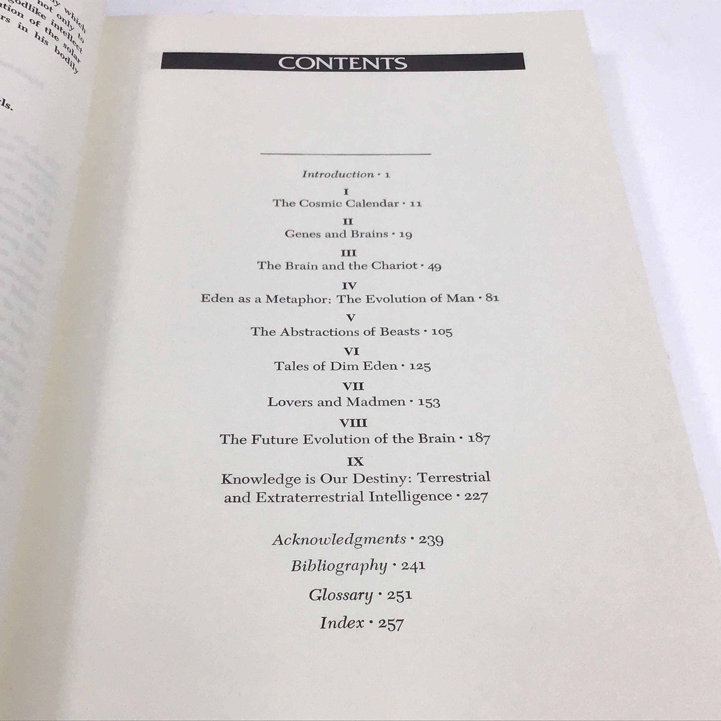 The Dragons of Eden Speculations on the Evolution of Human Intelligence ...