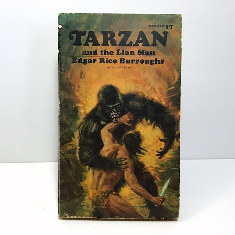 Tarzan and the Lion Man - Edgar Rice Burroughs - Vintage Paperback Book ...