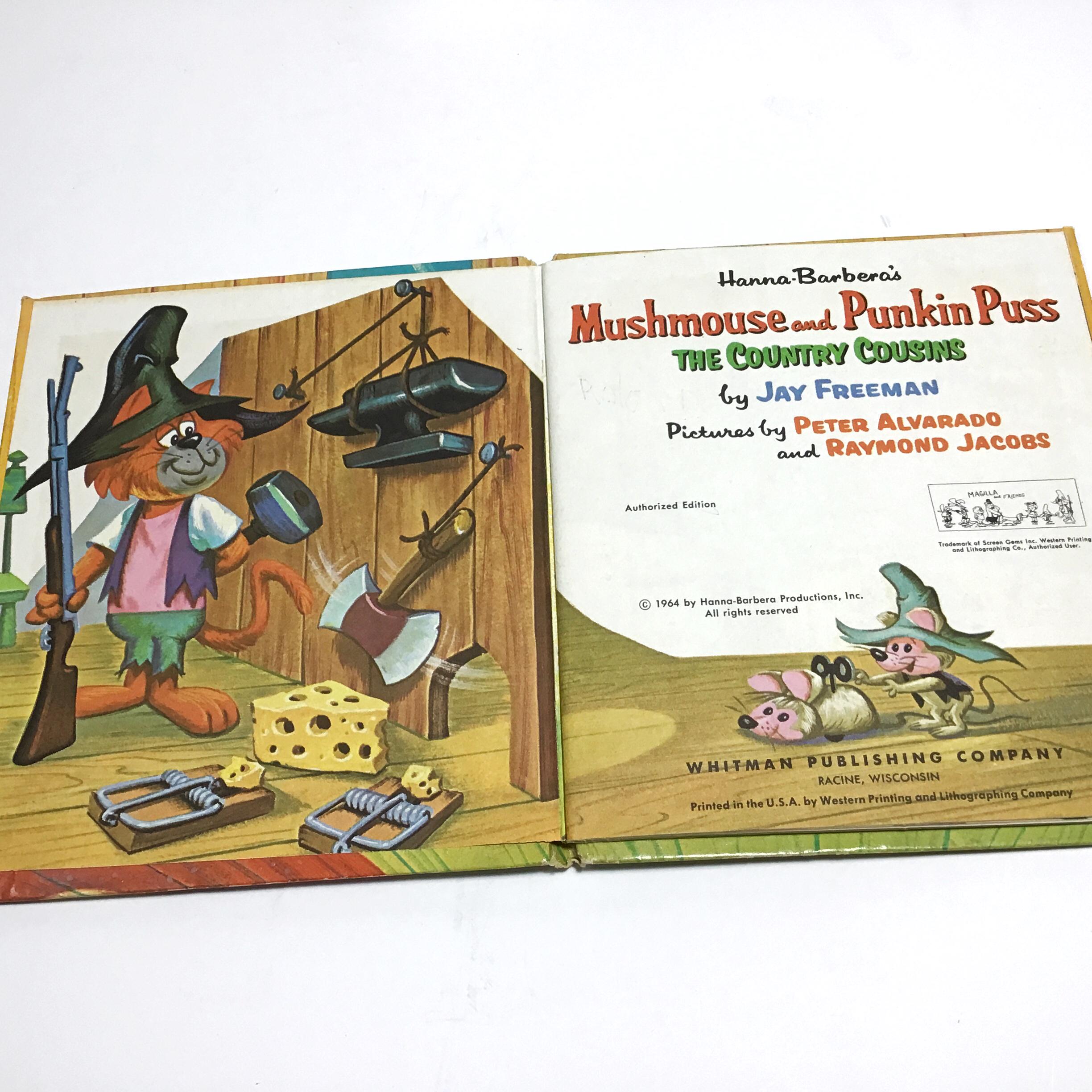 Mushmouse and Punpkin Puss the Country Cousins - 1964 Whitman Tell-a ...