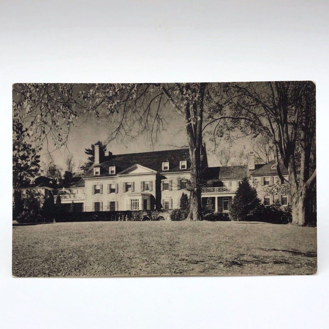 East Side of Fenimore House, Cooperstown New York - Vintage C.1930s ...