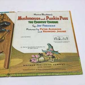 Mushmouse and Punpkin Puss the Country Cousins - 1964 Whitman Tell-a ...