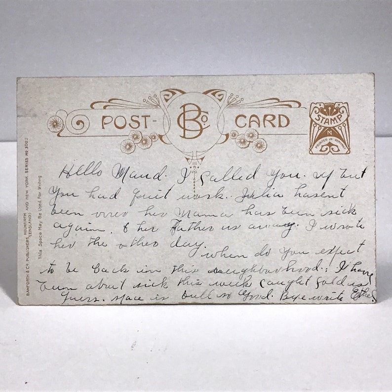 Original Early 1900s Postcard - Absence Makes the Heart Grow Fonder ...