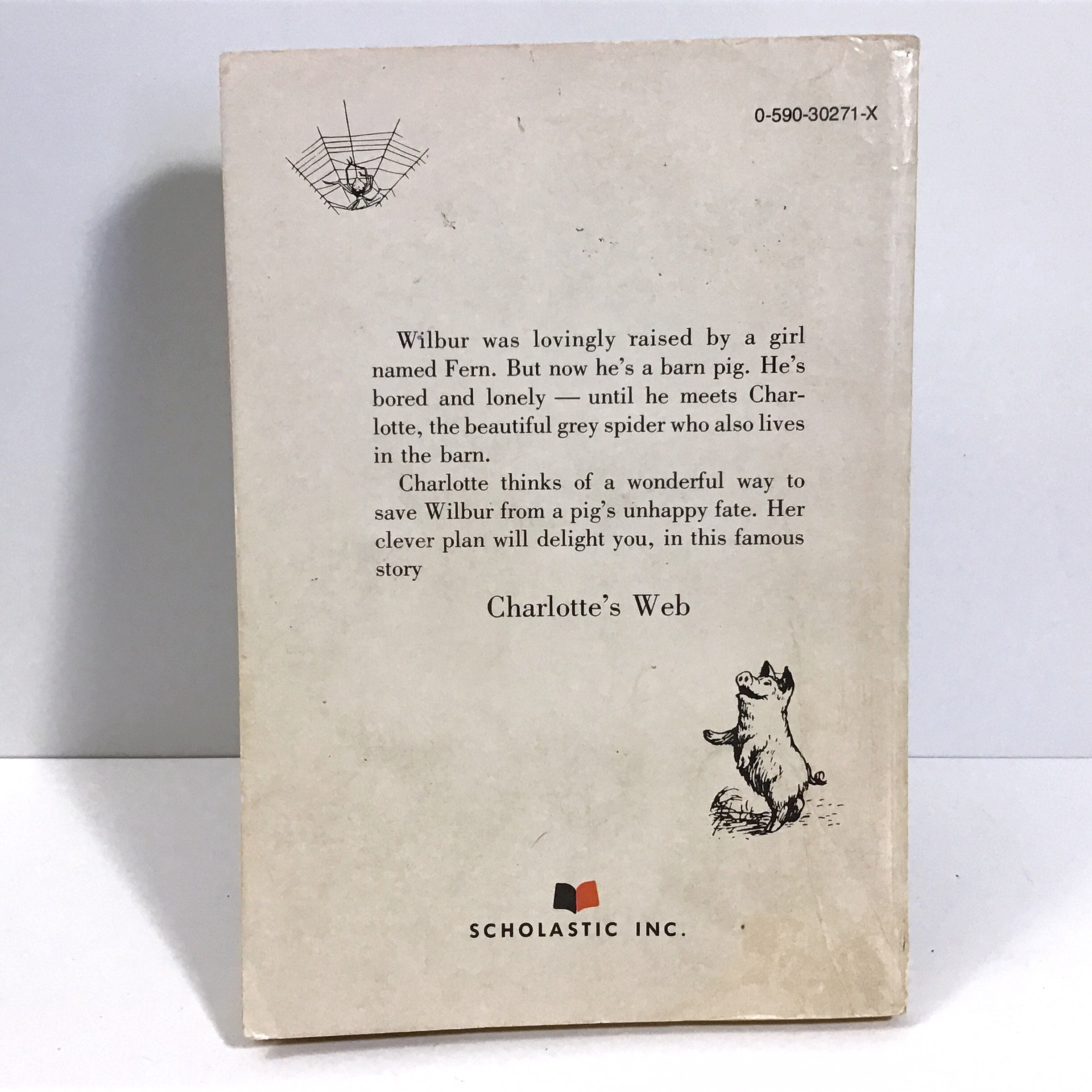 Charlotte's Web E. B. White Vintage Paperback Book Scholastic Edition ...