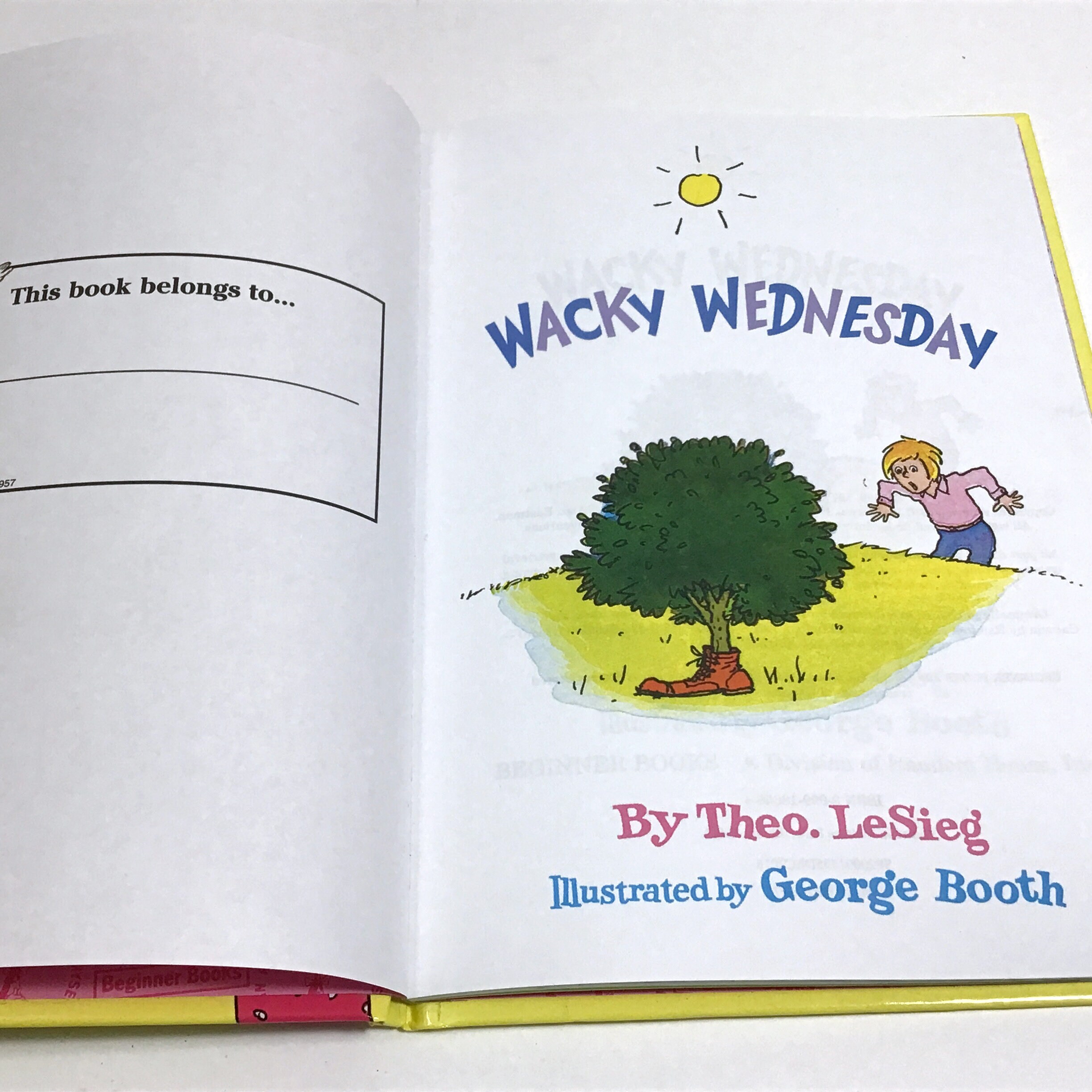 Wacky Wednesday Dr. Seuss / Theo Lesieg Vintage Hardcover Children's ...