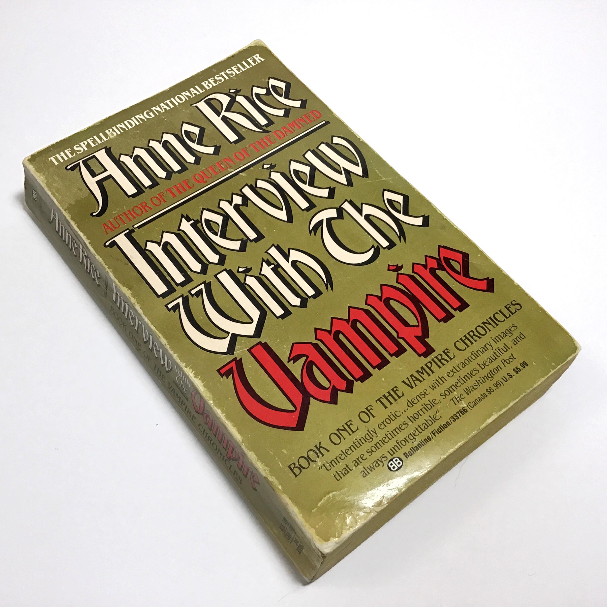 Interview With the Vampire - Anne Rice - Vintage Gothic Horror ...