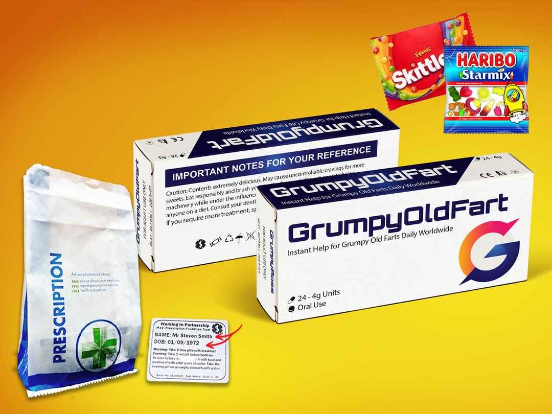 Old Friend Prank Fake Medicine Fart Pill Prescription Boxes - Etsy