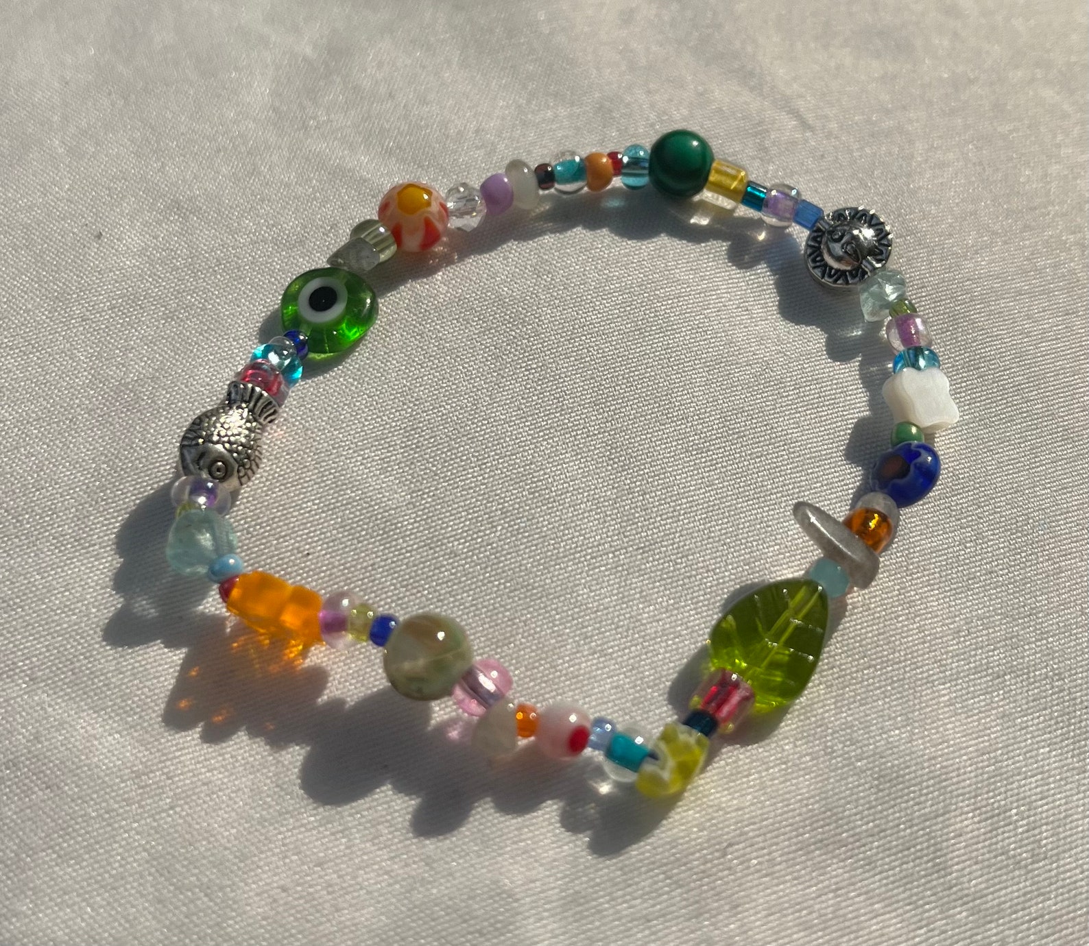 Handmade Colorful Custom Beaded Bracelet - Etsy