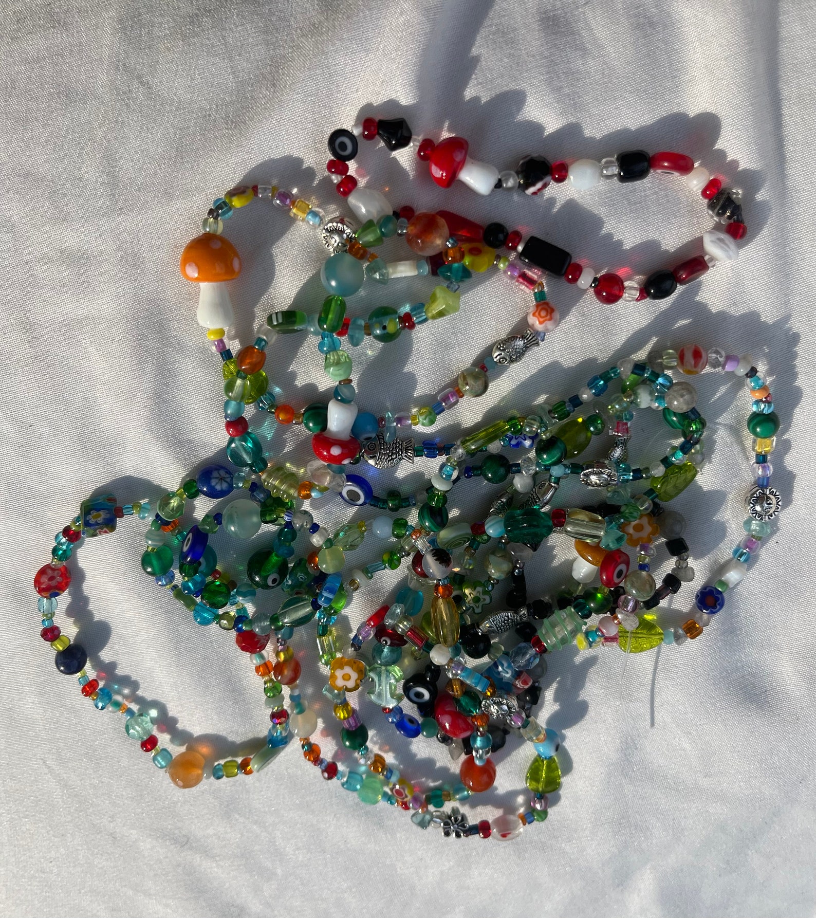 Handmade Colorful Custom Beaded Bracelet - Etsy