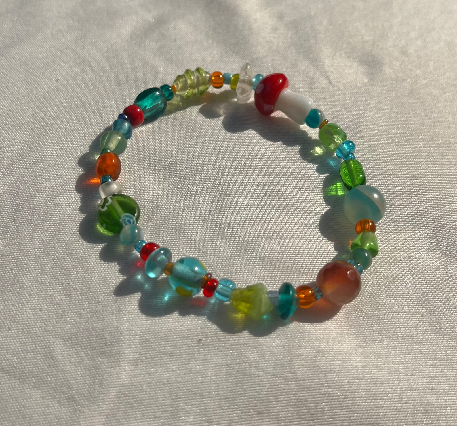 Handmade Colorful Custom Beaded Bracelet - Etsy