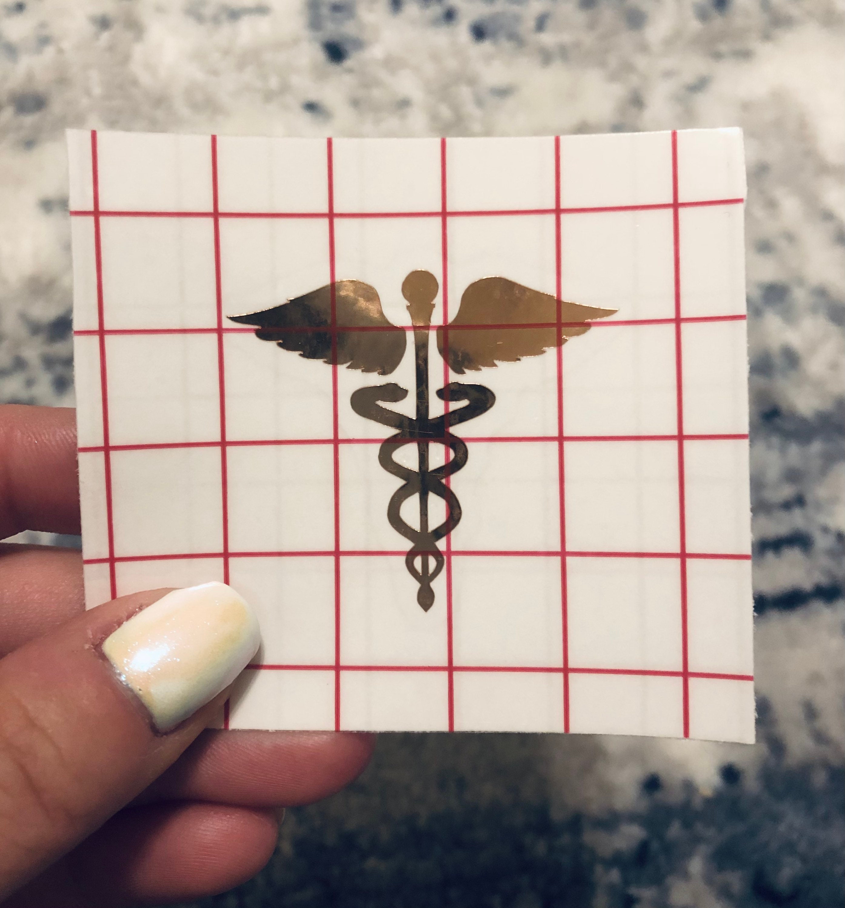 The Medical Caduceus Vinyl Decal for Laptop, Yeti, Planner, Tumbler ...