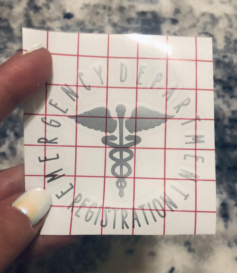 Emergency Department/emergency Room ED/ER Registration Vinyl - Etsy