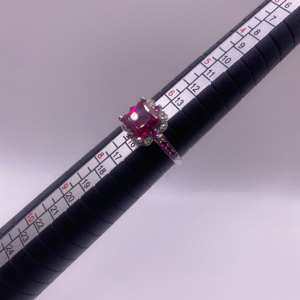 Princess Cut Ruby - Etsy