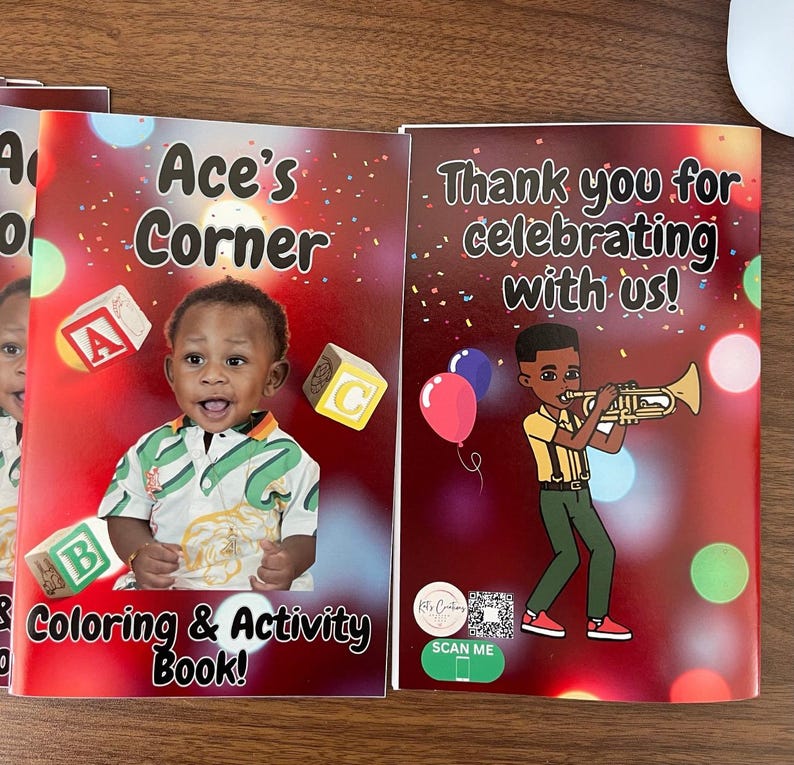 Coloring & Activity Book- Custom Coloring Book- Party Favors - Etsy