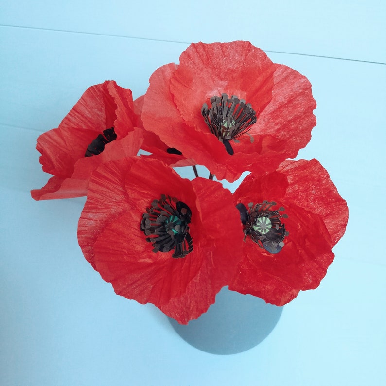 Poppy Cutting File 3D Flower Bouquet SVG Cricut SVG - Etsy Australia