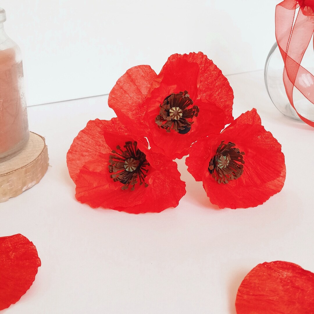 Poppy Cutting File 3D Flower Bouquet SVG Cricut SVG - Etsy Australia