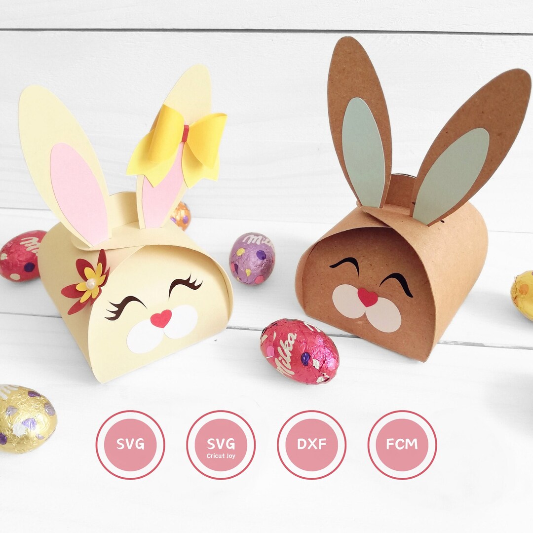 Easter Bunny Box Templates Cricut SVG Cricut Joy SVG Easter Chocolate ...