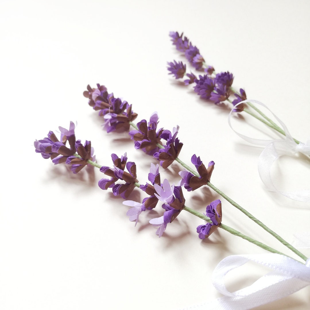 Lavender Sprigs SVG - 2 Models - Paper Lavender - 3D Flower - Summer ...