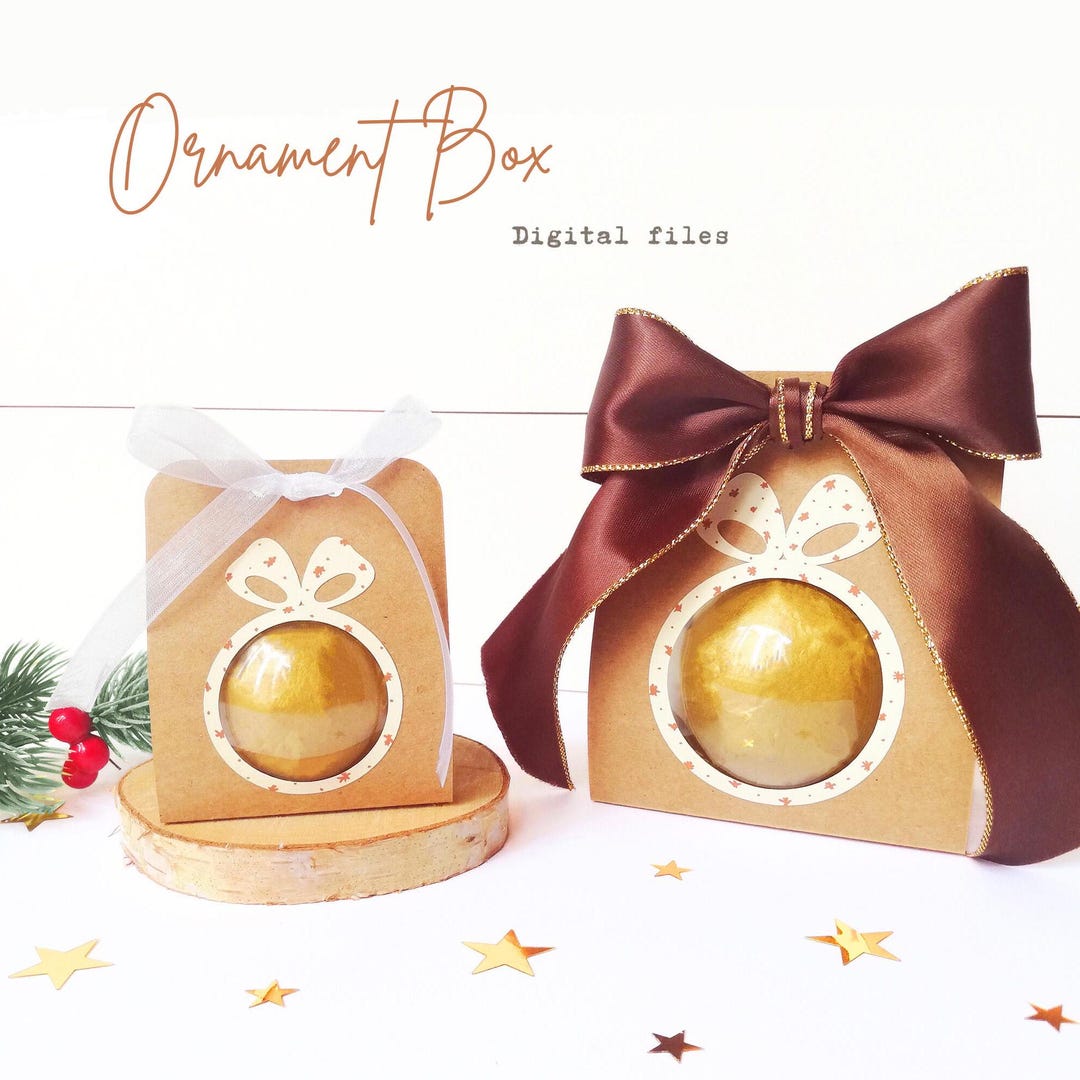 16 Sizes, Christmas Bauble Box SVG, Cricut, Cricut Joy, Silhouette ...