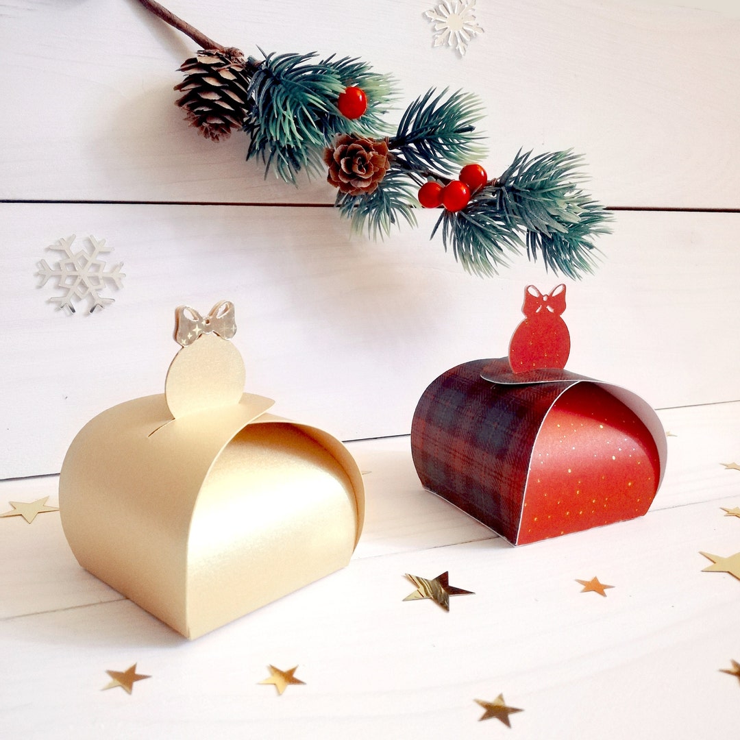 Christmas Bauble Curved Box Templates SVG for Cricut Cricut Joy ...