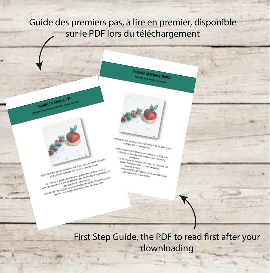 Holly Ornate Curvy Box Templates SVG for Cricut Cricut Joy - Etsy