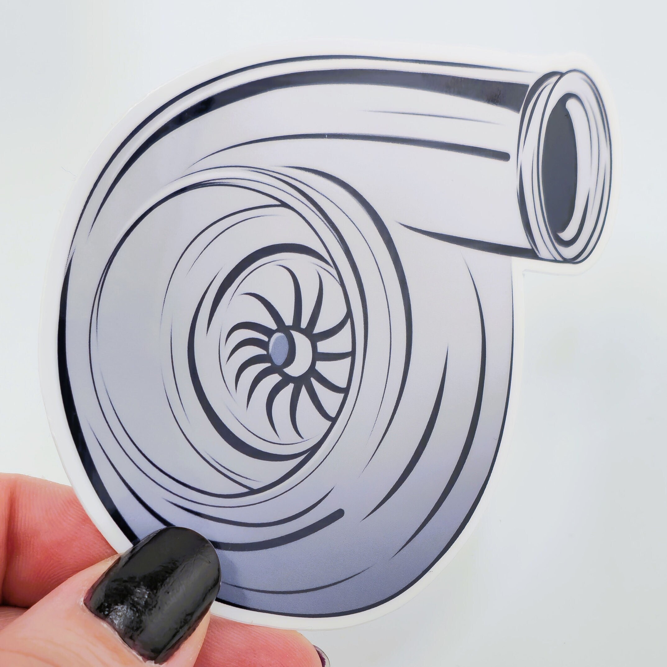 Turbo Vinyl Sticker - Etsy