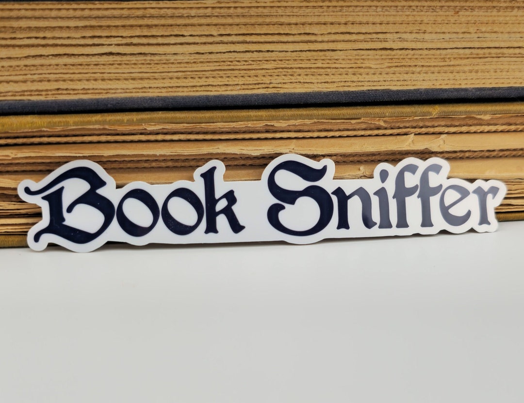 Book Sticker Book Sniffer Fun Reading Vinyl Sticker Multiple Color ...