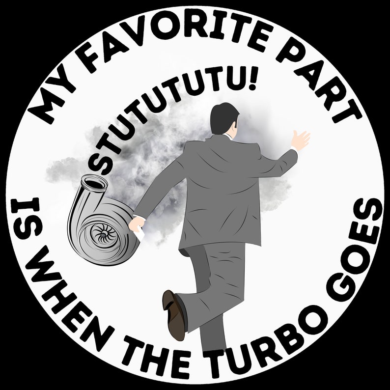 Turbo STUTUTUTU Meme Sticker: Funny Vinyl Decal - Etsy
