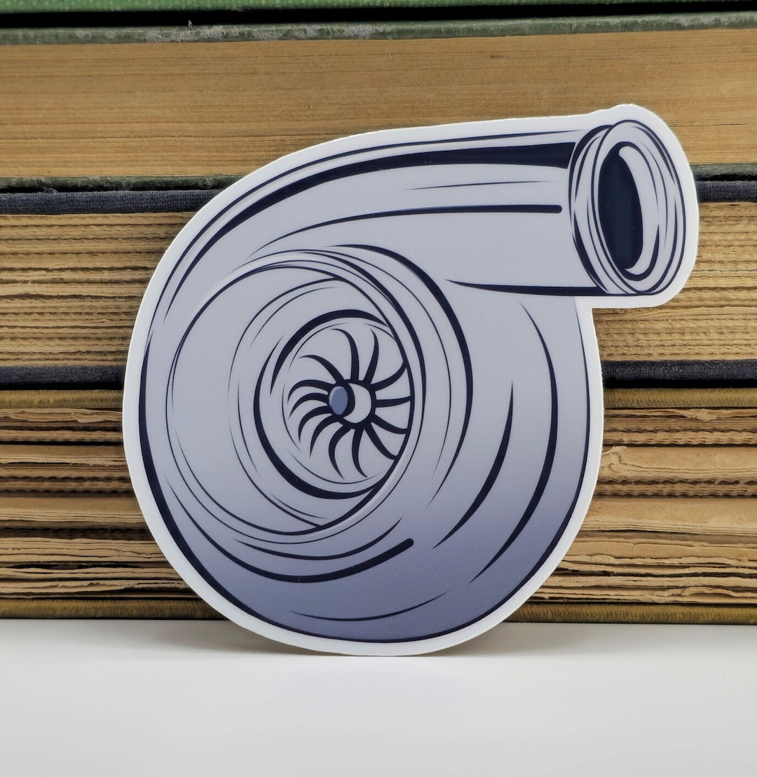 Turbo Vinyl Sticker - Etsy