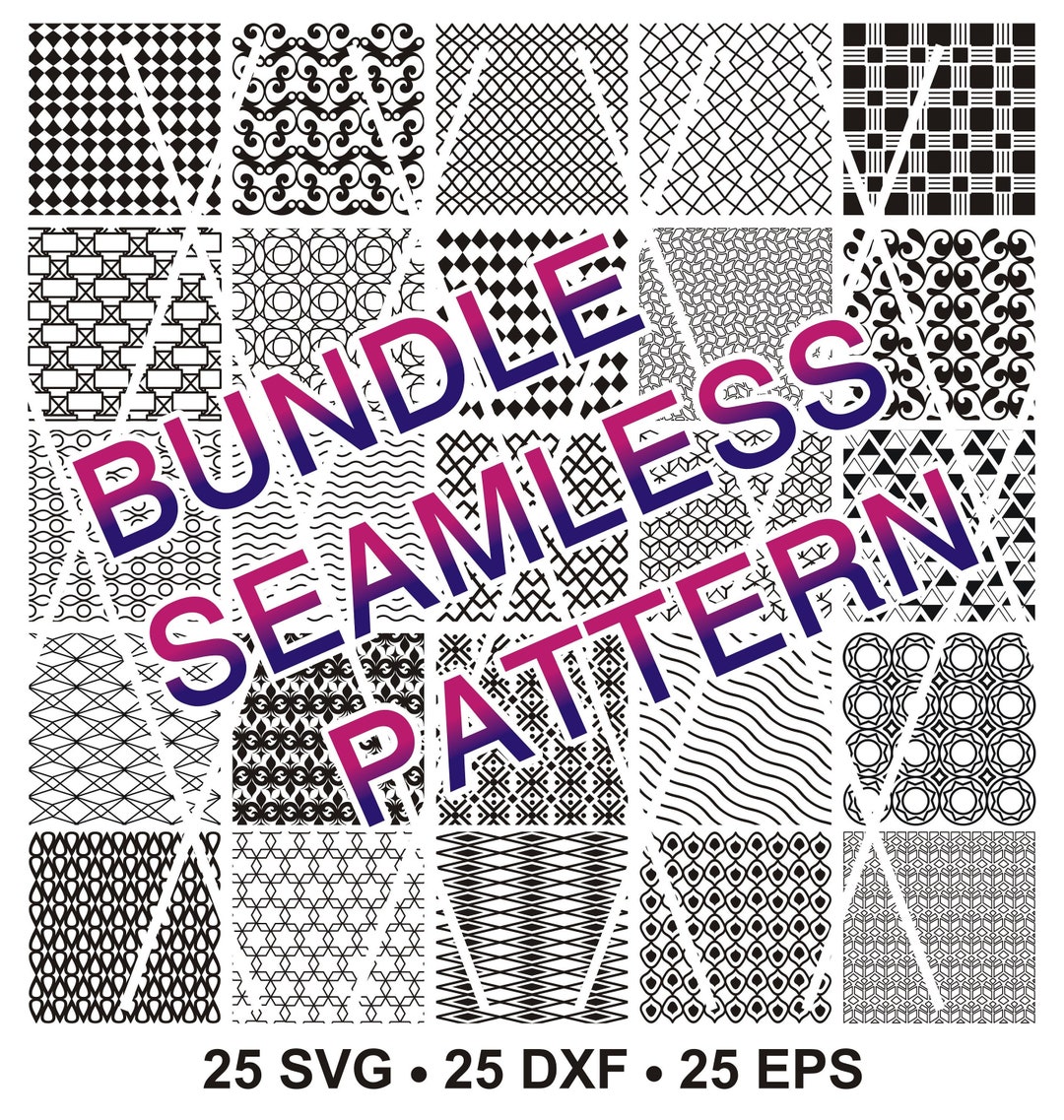 25 Seamless Patterns SVG Bundle, Background Cut Files for Cricut and ... 25 Seamless Patterns SVG Bundle, Background Cut Files for Cricut and ...