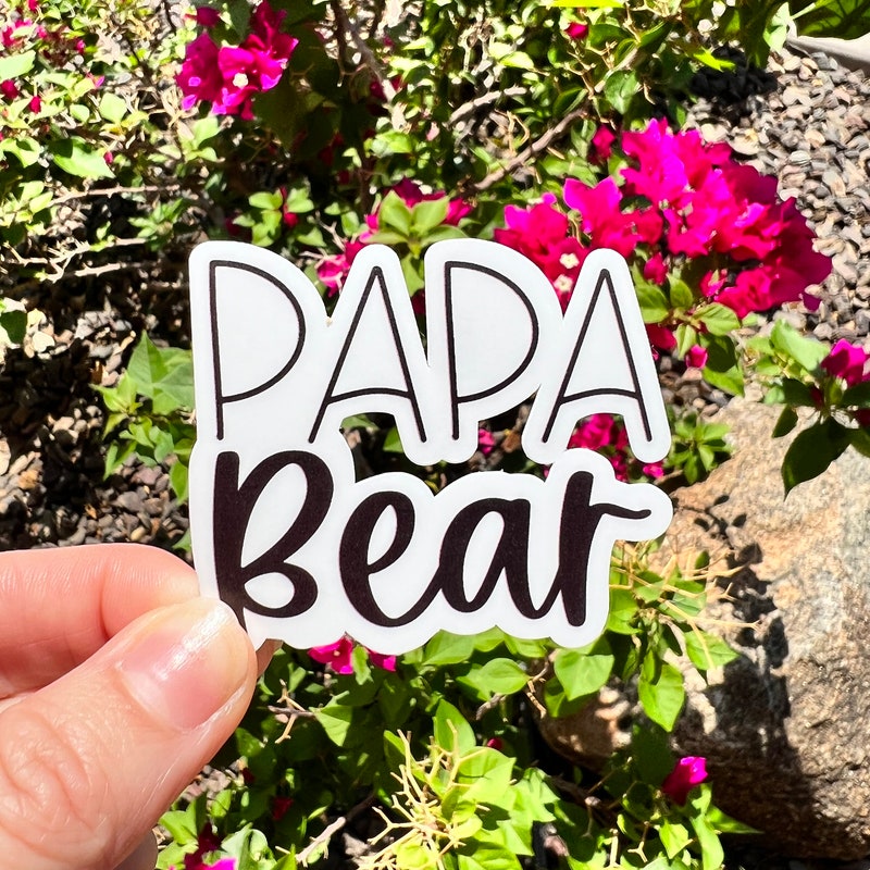 Papa Bear Sticker - Etsy