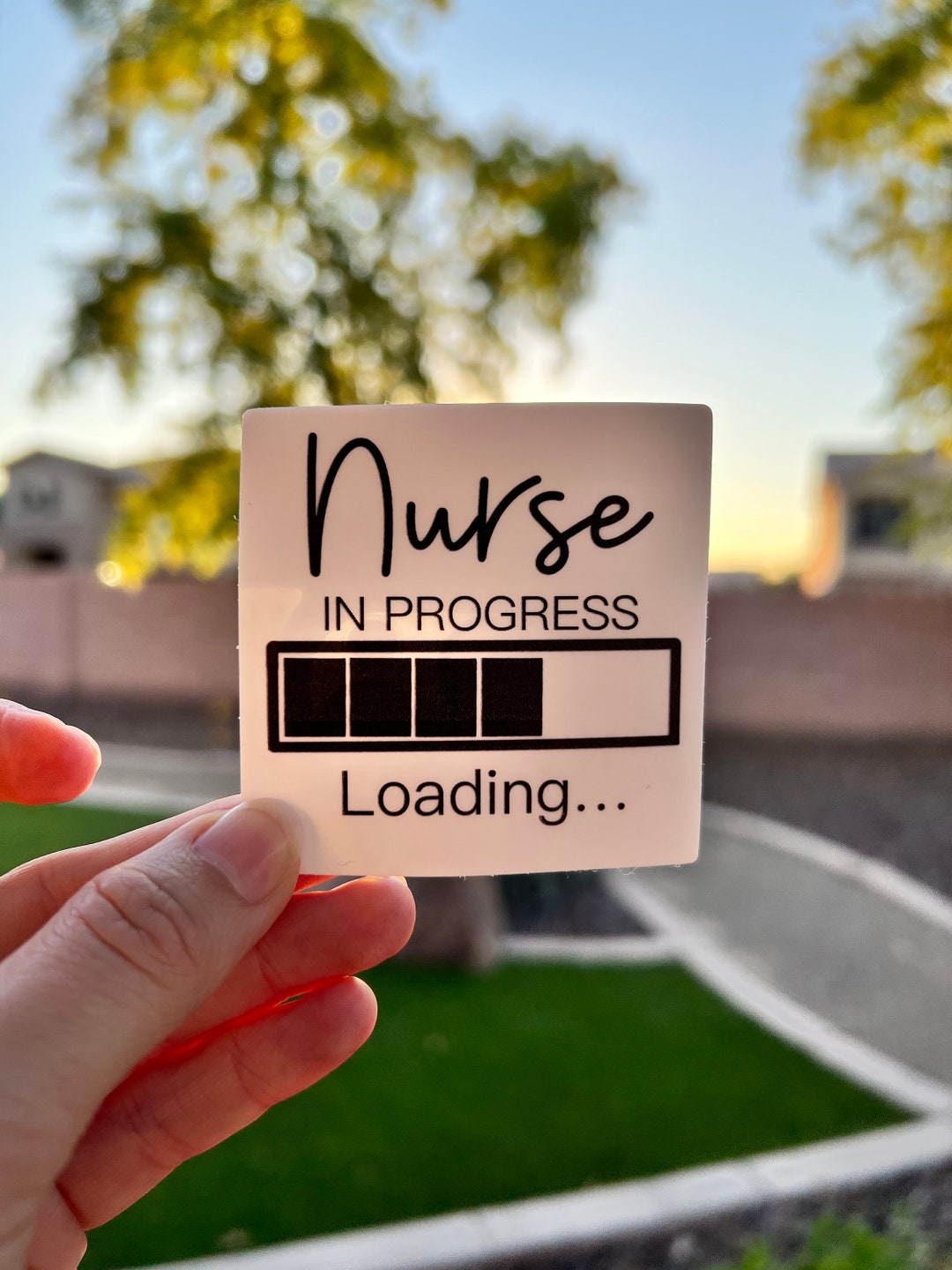 Nurse in Progress Vinyl Waterproof Sticker - Etsy