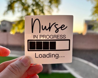 Nursing Student Degree Loading Sticker - Etsy