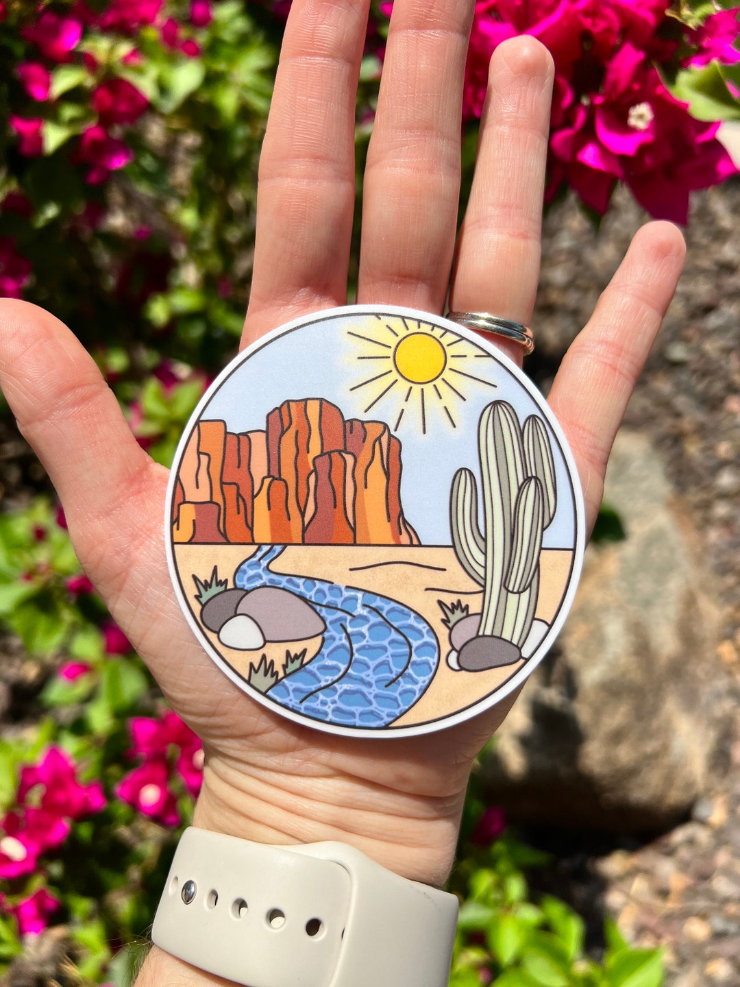 Desert Vinyl Waterproof Sticker LARGE - Etsy