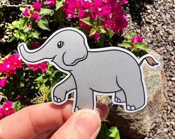 Elephant Sticker Elephant Vinyl Sticker for Laptops, Cars, Water ...