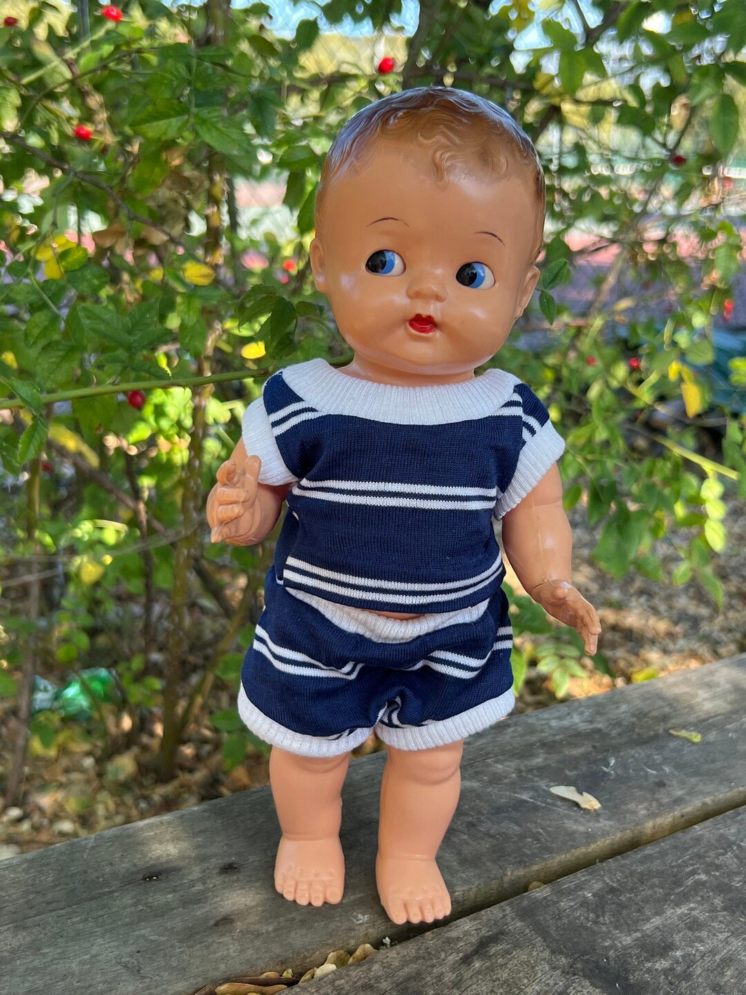 Vintage Hard Plastic Doll - Etsy