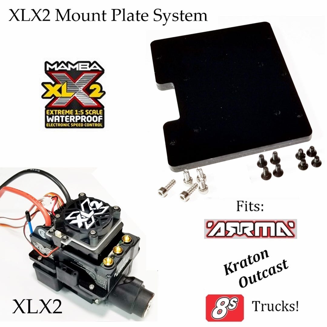 ESC Mount Plate for XLX2 Direct Fit Into Kraton & Outcast 8s Trucks - Etsy