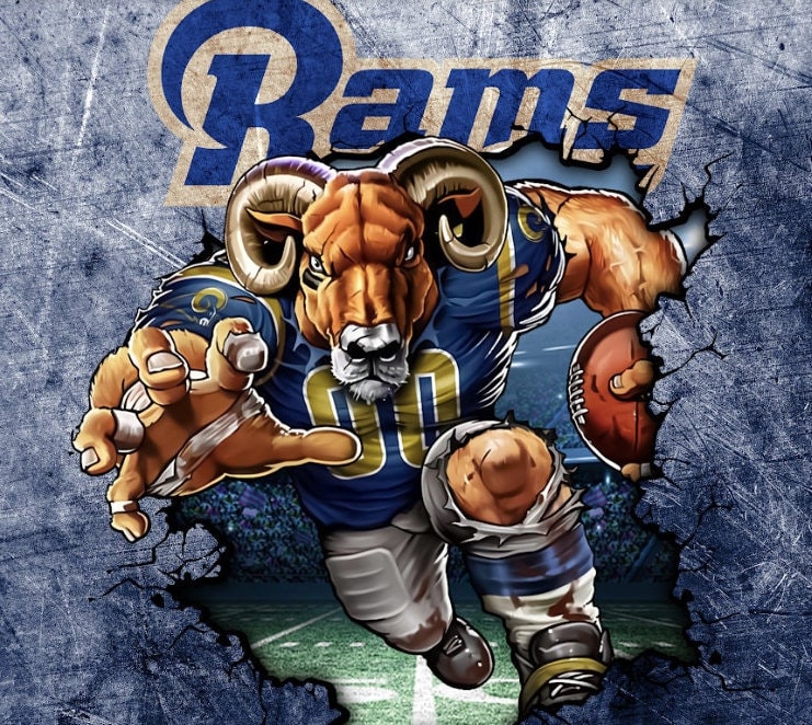 Rams Football 20 Oz Tumbler Wrap - Etsy