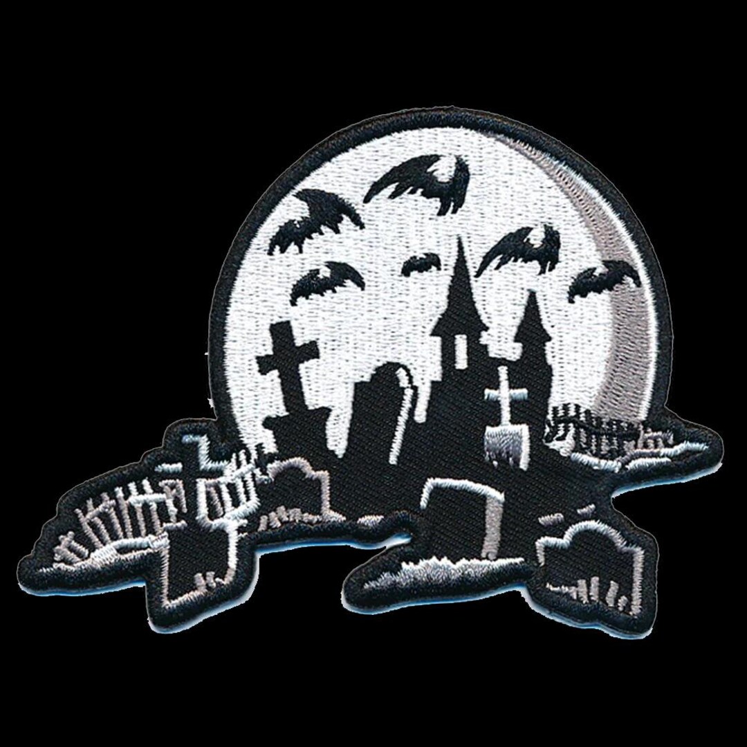 Nightime Cemetery Patch - Etsy
