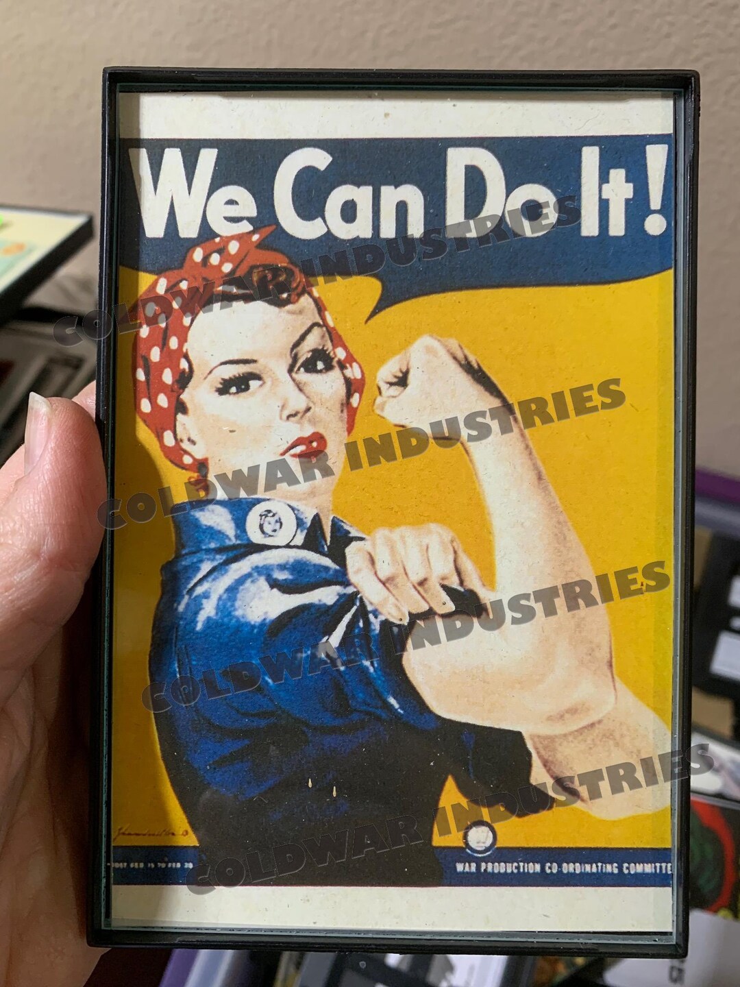 Rosie the Riveter Framed Vintage Print - Etsy