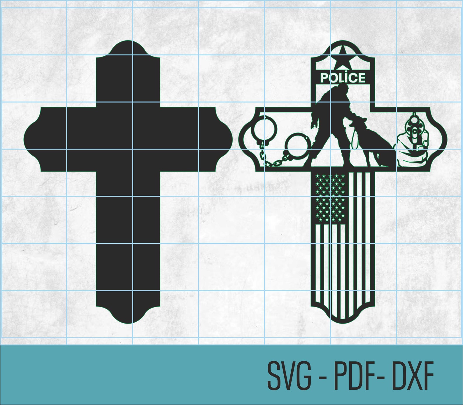 Firefighter Cross SVG Police Cross SVG Law Enforcement Cross Svg ...