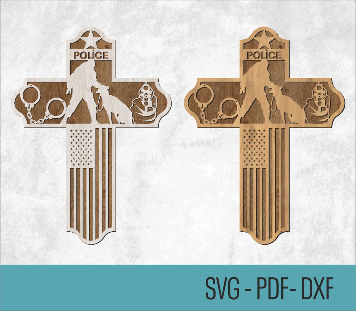 Firefighter Cross SVG Police Cross SVG Law Enforcement Cross Svg ...