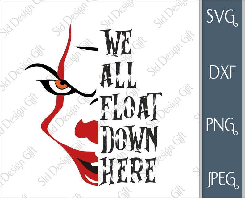 Pennywise Movie With Balloon Bundle IT Pennywise Clown Svg, Clown Svg ...