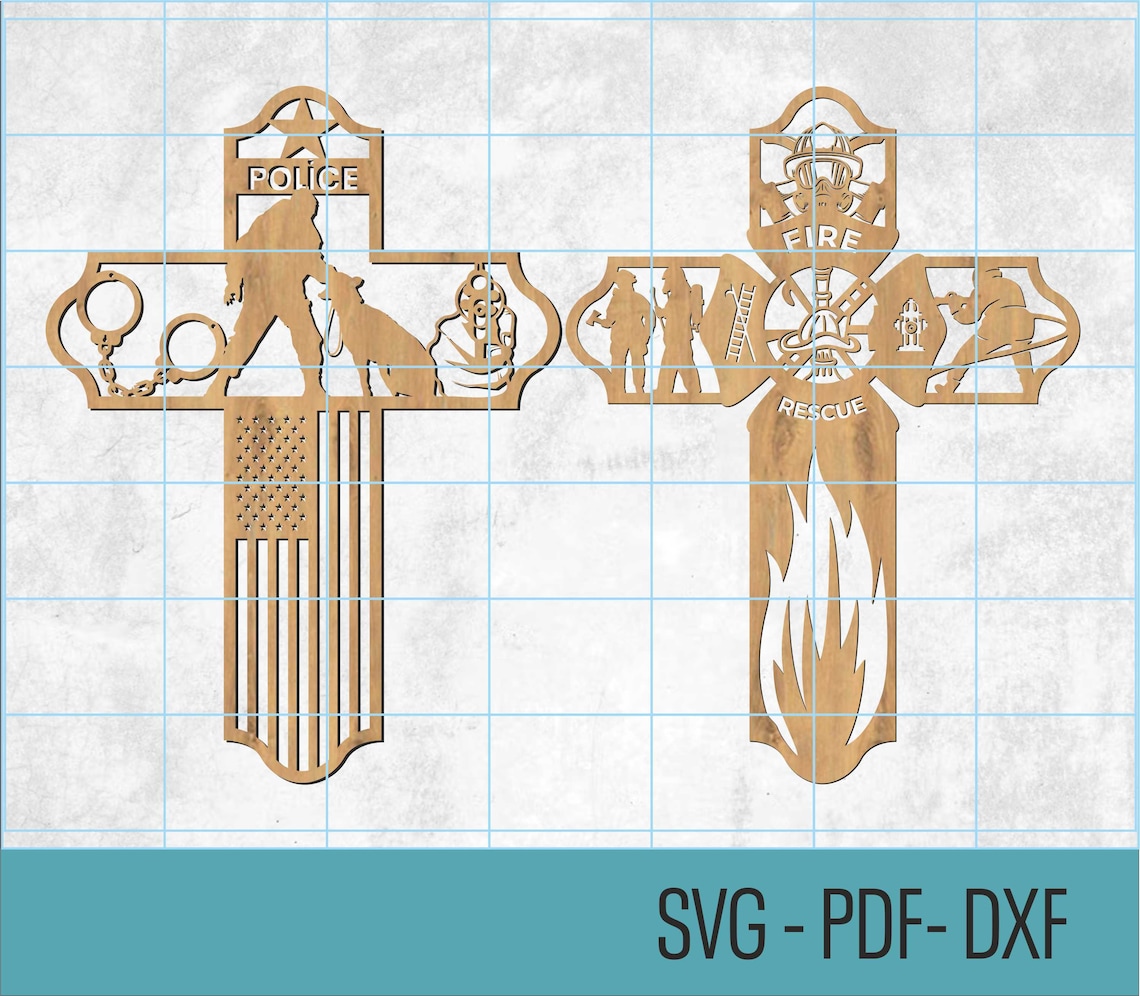Firefighter Cross SVG Police Cross SVG Law Enforcement Cross Svg ...