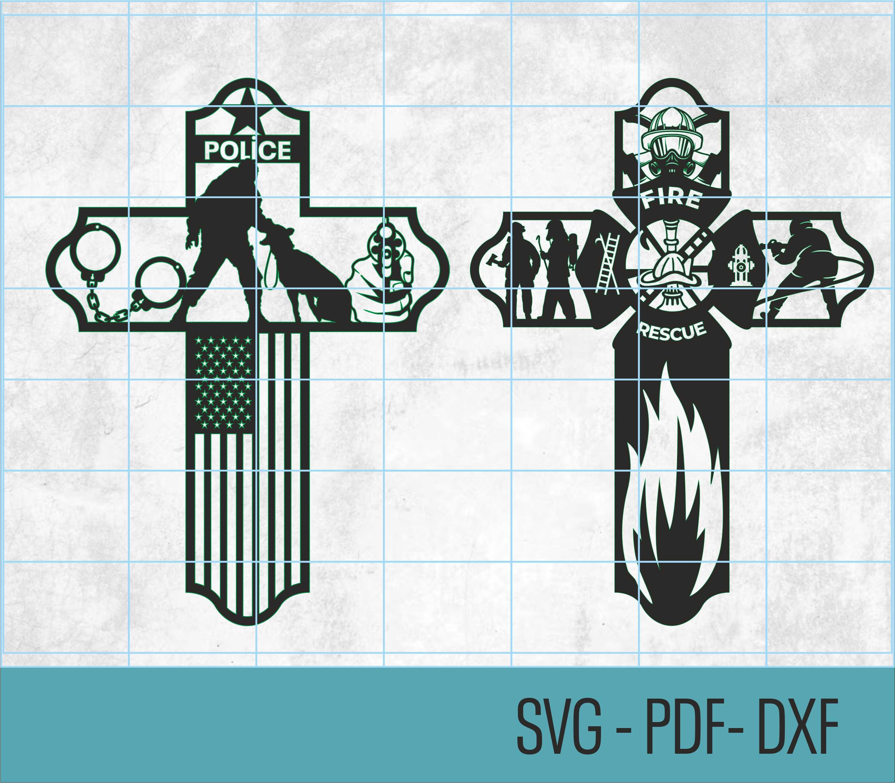 Firefighter Cross SVG Police Cross SVG Law Enforcement Cross Svg ...