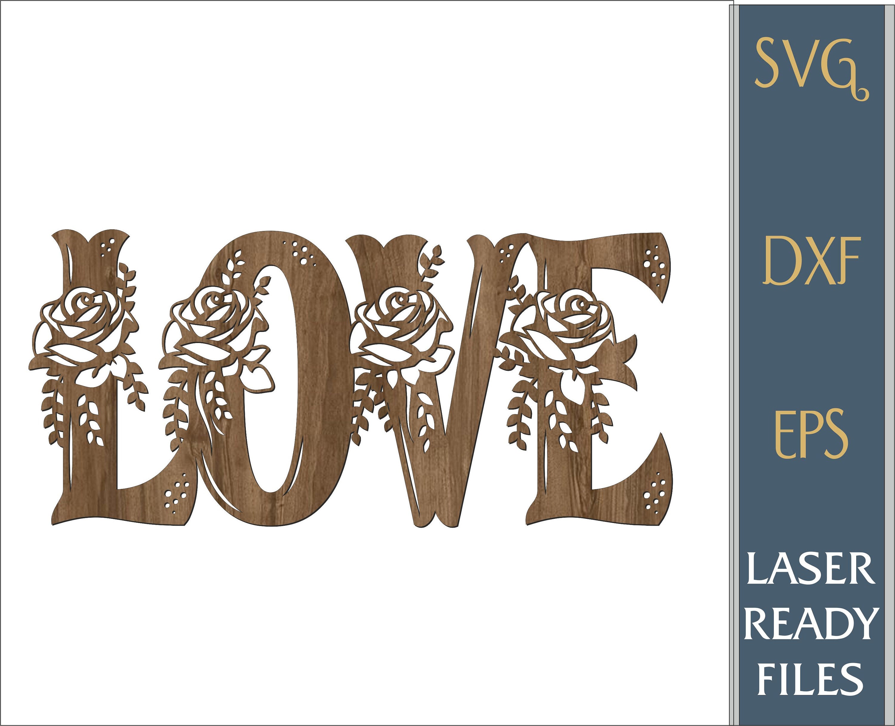 Love, Home Sweet Home Laser Cut File. Wall Decor. Svg Eps Dxf.the Size ...