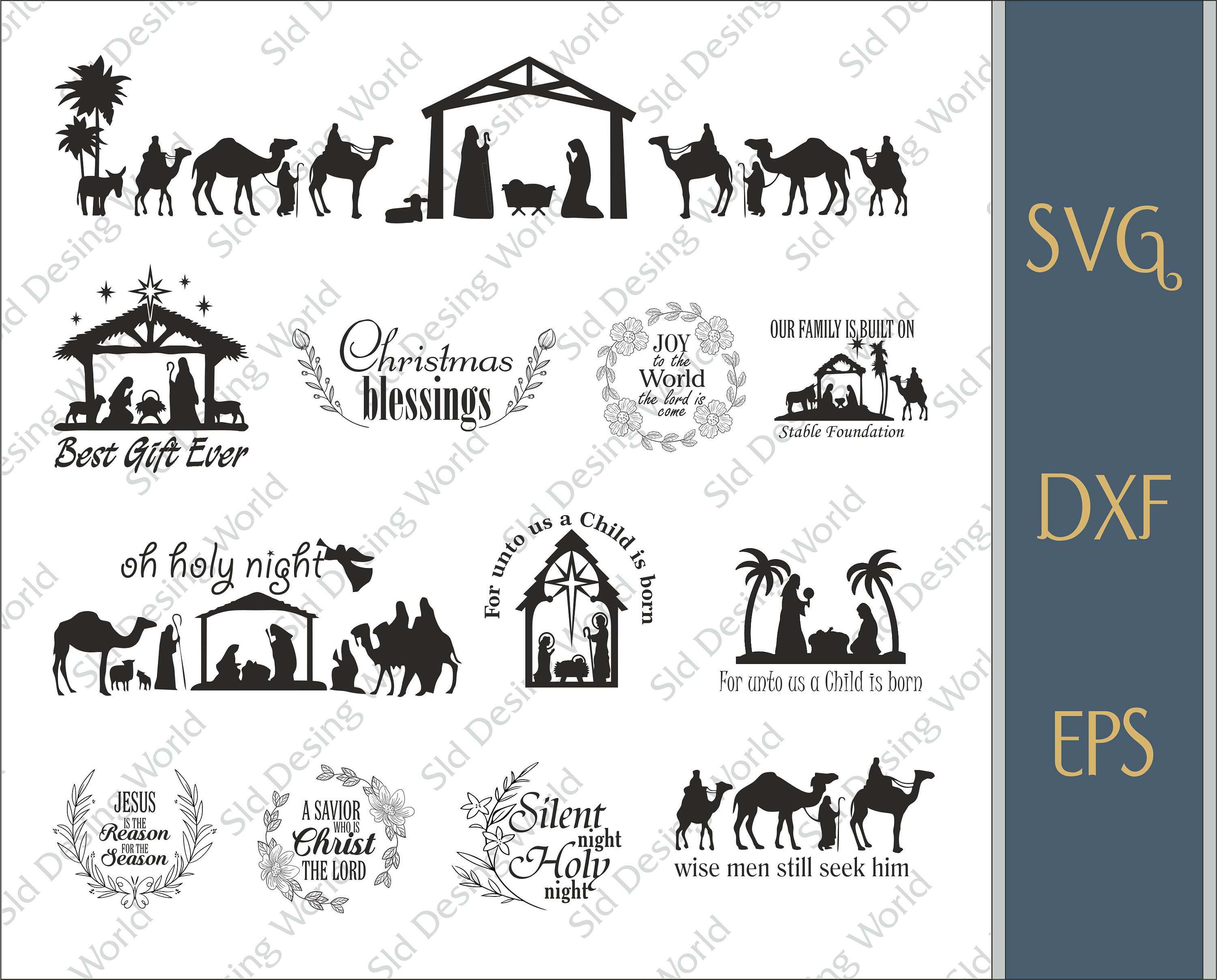 35 Christian Christmas Svg, Nativity Svg,christian Svg, Christmas Svg ...