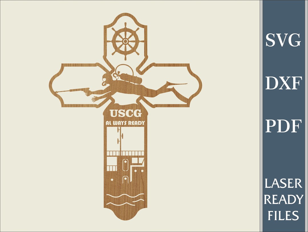 2 Coast Guard Cross Svg Cross Svg File Cross Clipart - Etsy UK