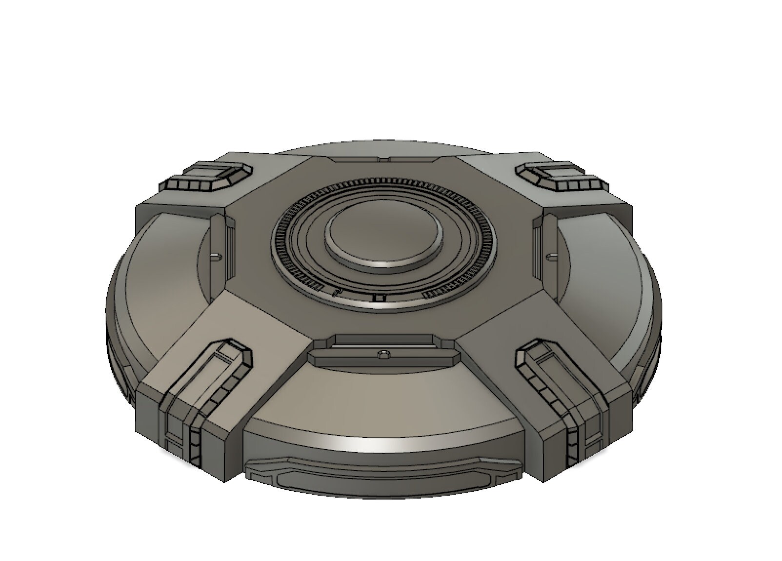 Halo Infinite Inspired Mine Prop 3D Model - Etsy