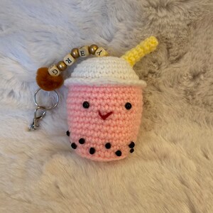 Bubble Tea Crochet Ornament or Keychain - Etsy