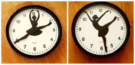 Ballerina Wall Clock Ballet Wall Clock Novelty Clock Funny - Etsy